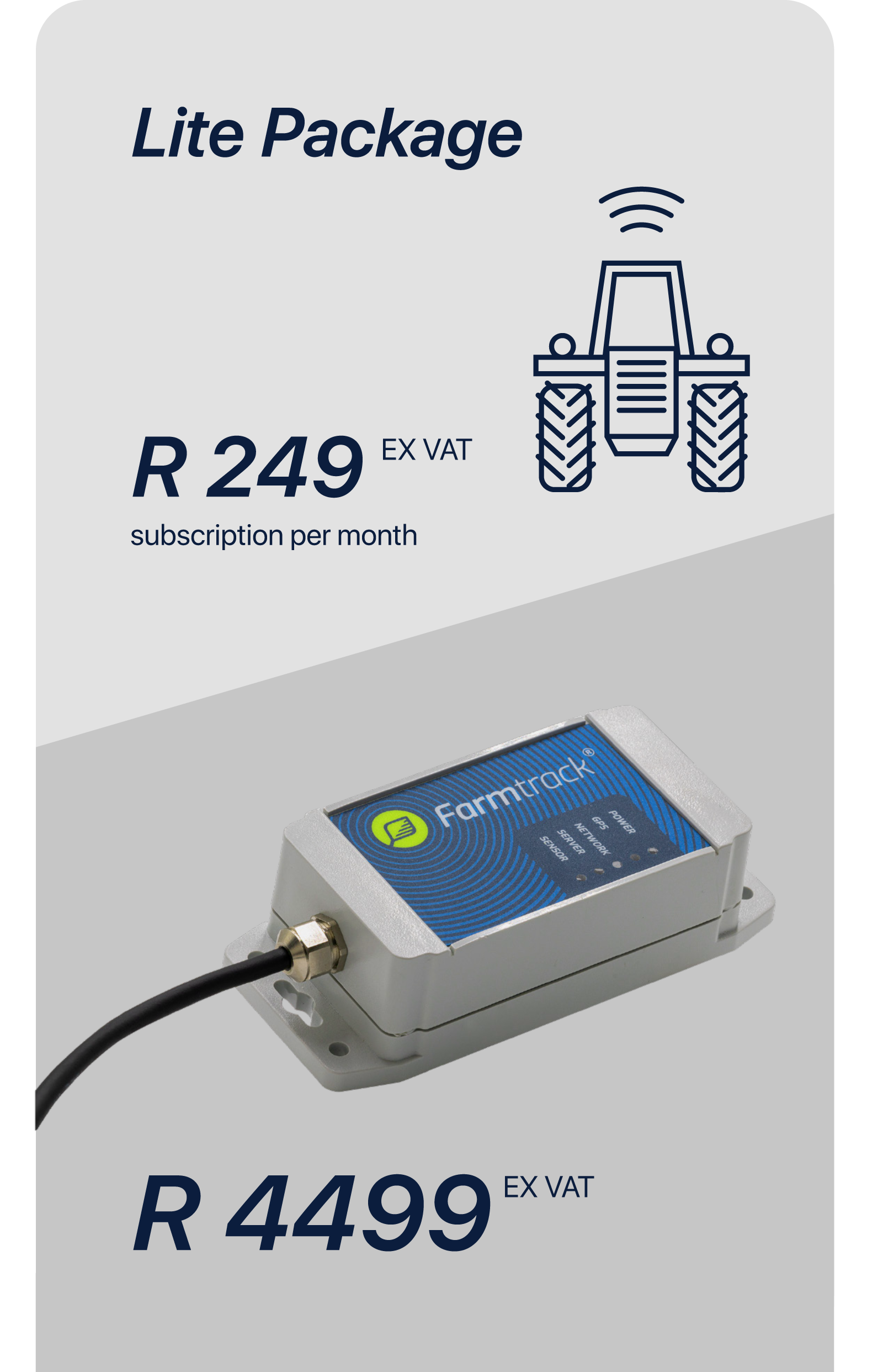 Pricing – Farmtrack